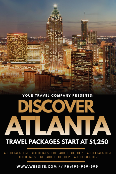 Copy of Discover Atlanta Poster | PosterMyWall