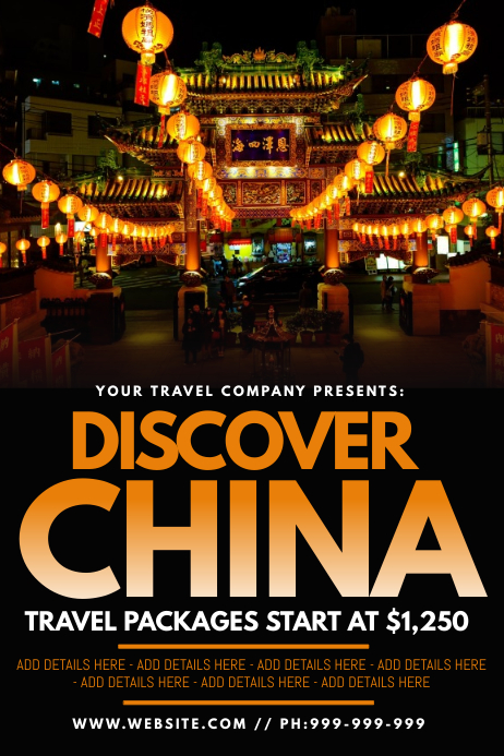 Discover China Poster Template | PosterMyWall