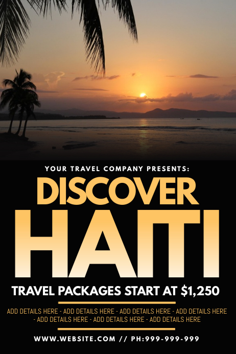 Copy of Discover Haiti Poster | PosterMyWall