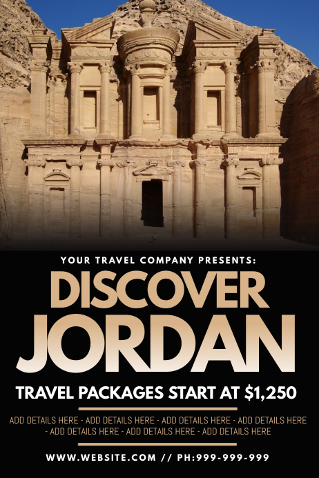 Discover Jordan Poster Template | PosterMyWall