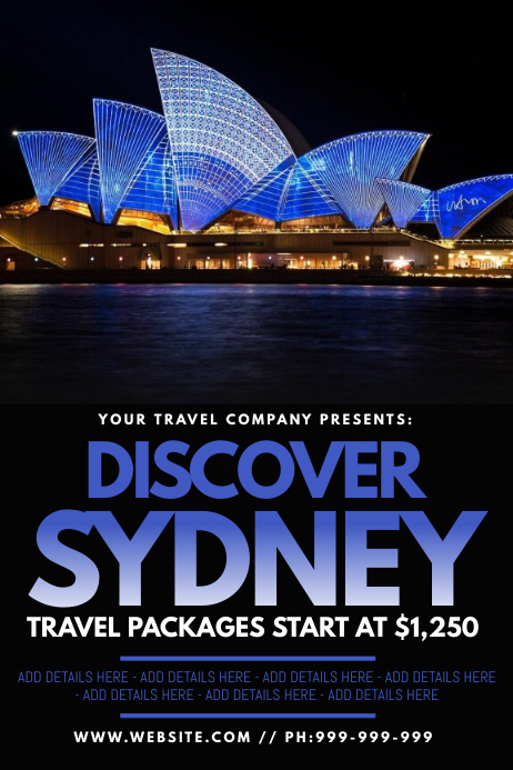 Copy of Discover Sydney Poster | PosterMyWall