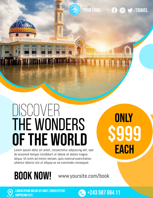 Copy of Discover The World Flyer Template | PosterMyWall