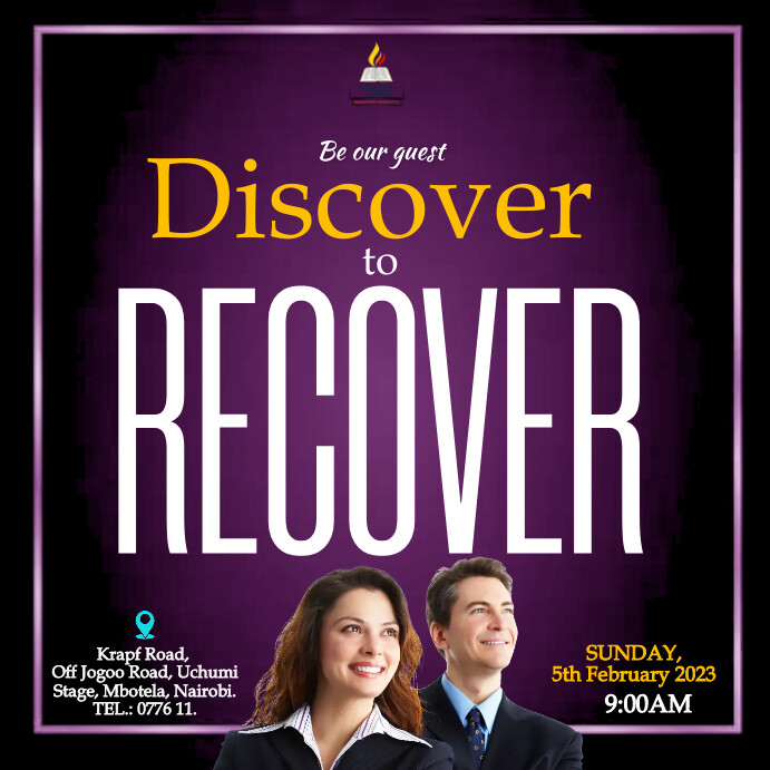 Plantilla de Descubrir para Recuperar | PosterMyWall