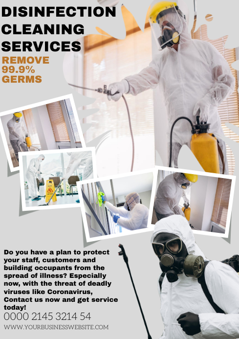 Copy of DISINFECTION SERVICES | PosterMyWall