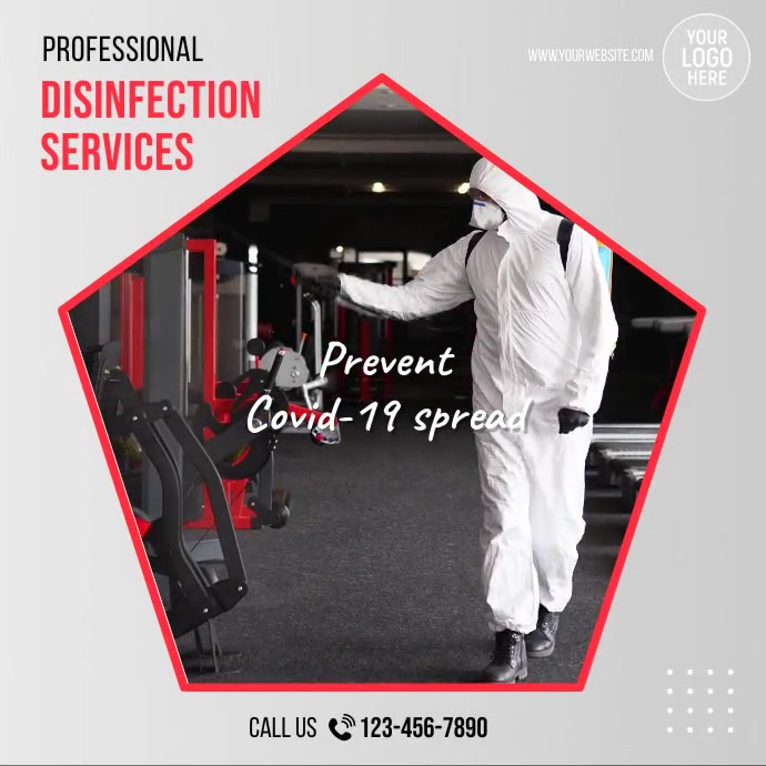 Disinfection Services Video Ad Template | PosterMyWall