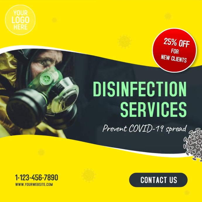 Disinfection Services Video Template | PosterMyWall
