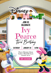 Plantilla de Disney Junior Birthday Invitation | PosterMyWall