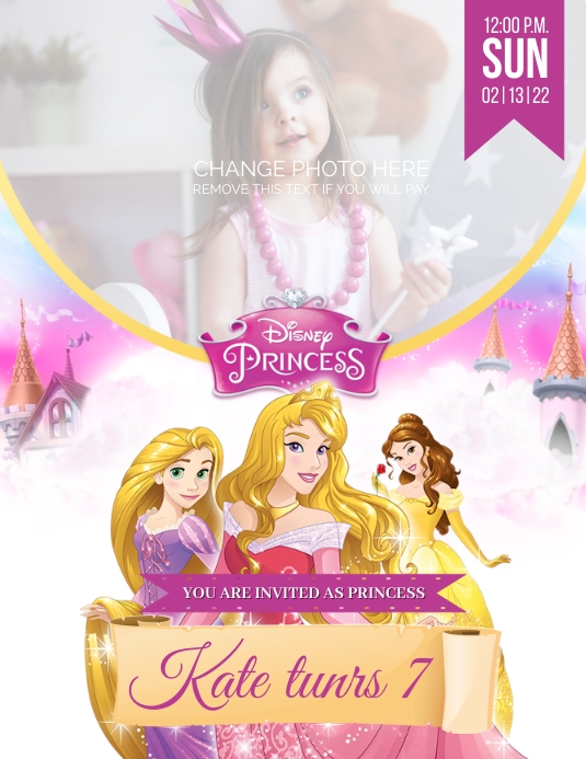 Disney Princess 1 Template | PosterMyWall