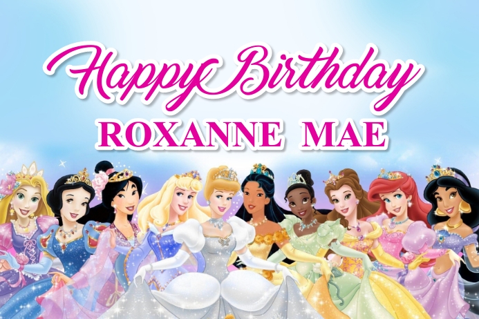 Disney Princess Template | PosterMyWall