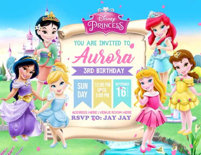 Disney Princess Template | PosterMyWall