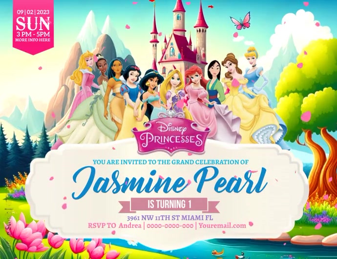 Disney Princess Template | PosterMyWall