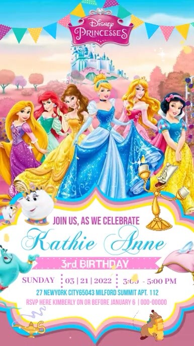 Disney Princess Template | PosterMyWall