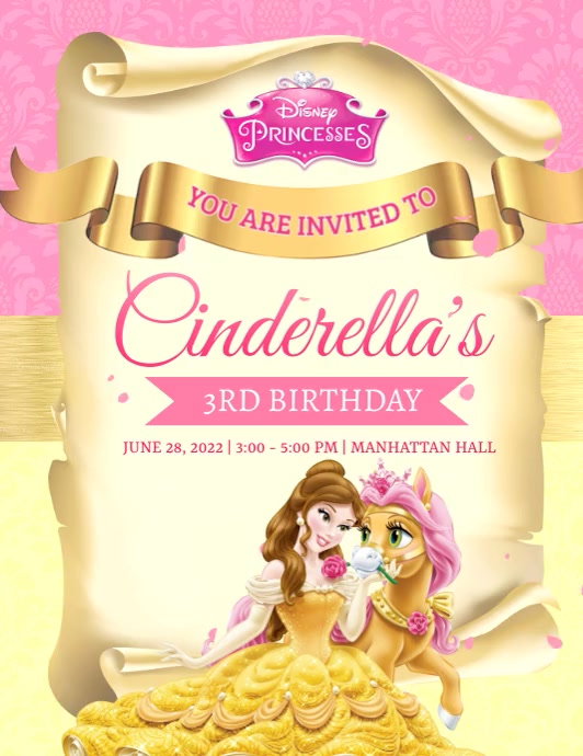 Disney Princess Template | PosterMyWall