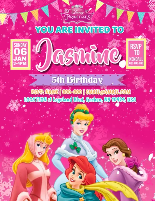 Disney Princess Template | PosterMyWall