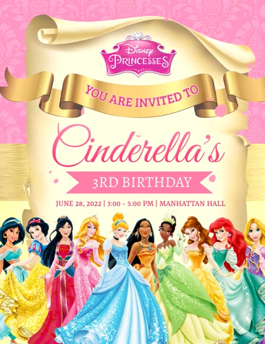 Disney Princess Template | PosterMyWall