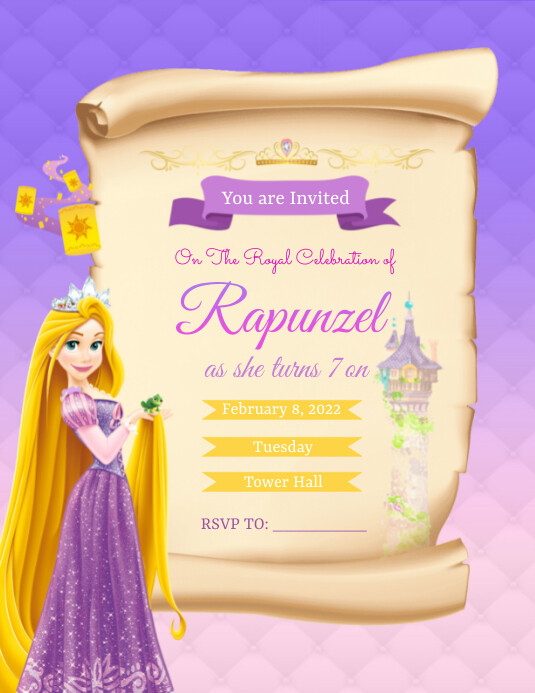 Copy of Disney Tangle Invitation Version 2 | PosterMyWall