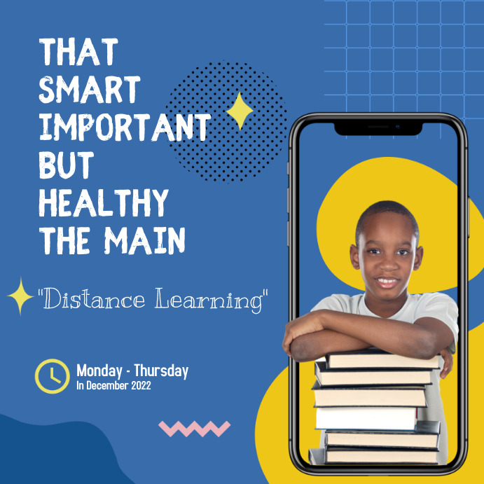 Distance Learning Template | PosterMyWall