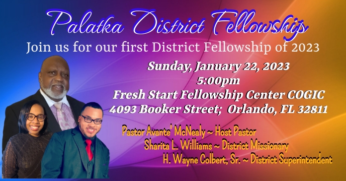 District Fellowship Announcement Template | PosterMyWall