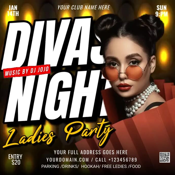DIVAS NIGHT (2) Template | PosterMyWall