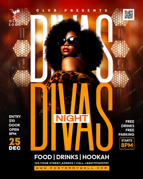 Plantilla de Divas night club flyer | PosterMyWall