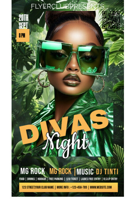 Divas Night Template | PosterMyWall