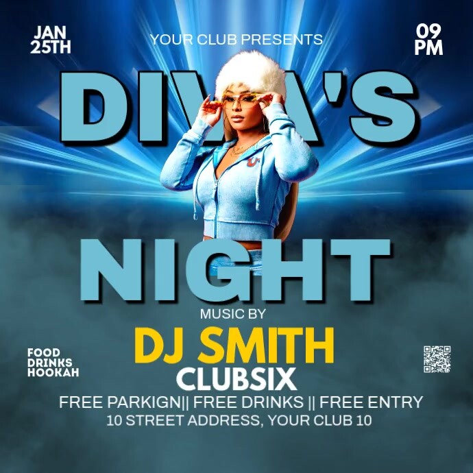 DIVAS NIGHT Template | PosterMyWall