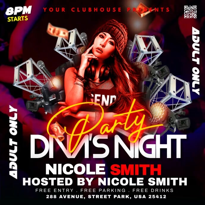 DIVAS NIGHT Template | PosterMyWall