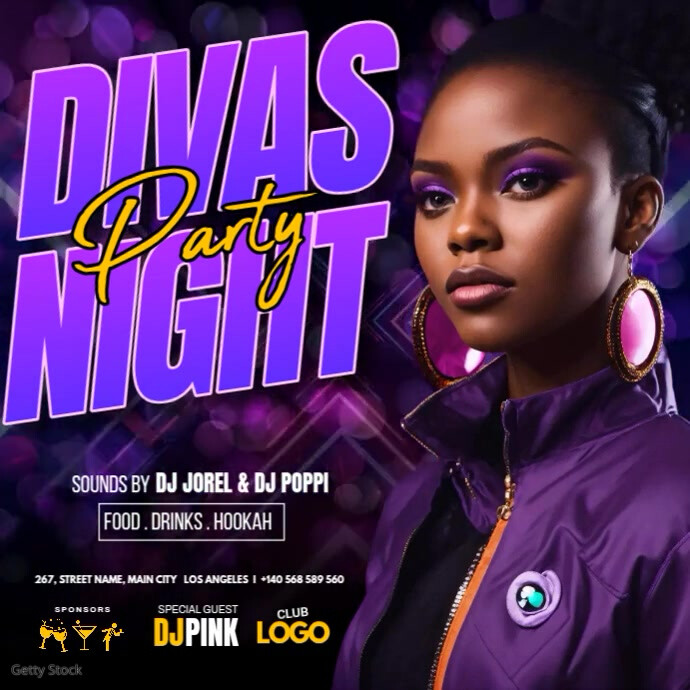 Divas Night Party Template | PosterMyWall