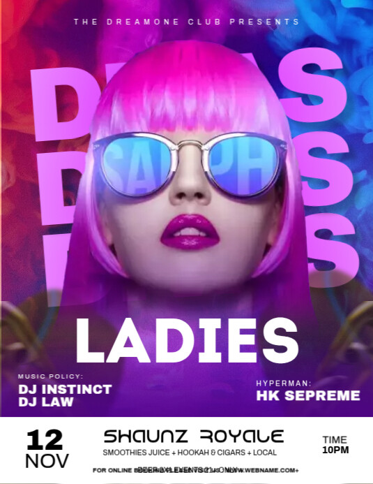 Divas Night Party Template | PosterMyWall