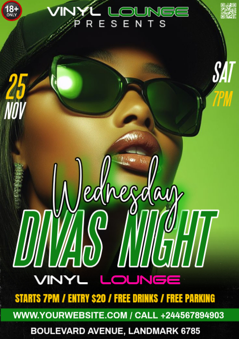 Divas night party Template | PosterMyWall