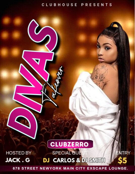 Copy of divas night party | PosterMyWall