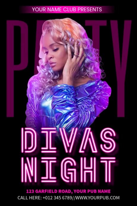 Divas Night Party Template | PosterMyWall