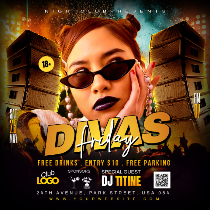Divas night party Template | PosterMyWall