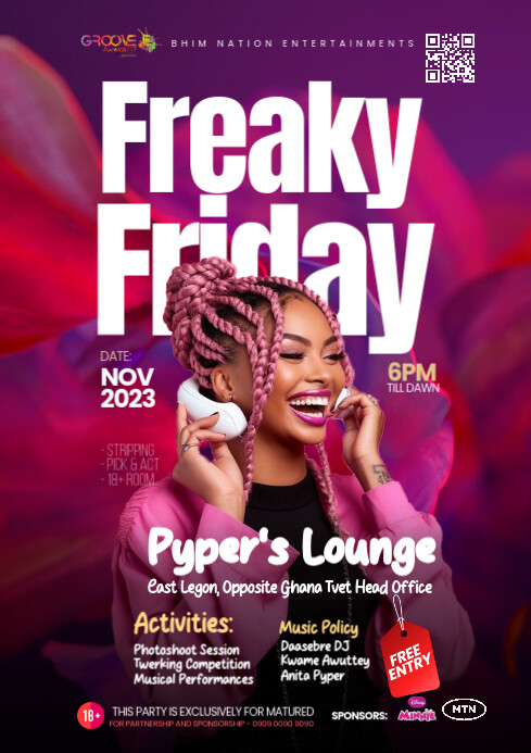 Divas Night Party Design Template | PosterMyWall