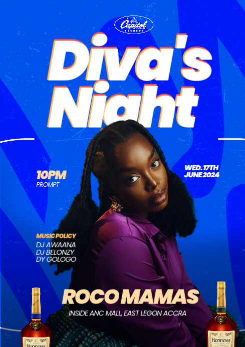 Divas Night Party Poster Template | PosterMyWall