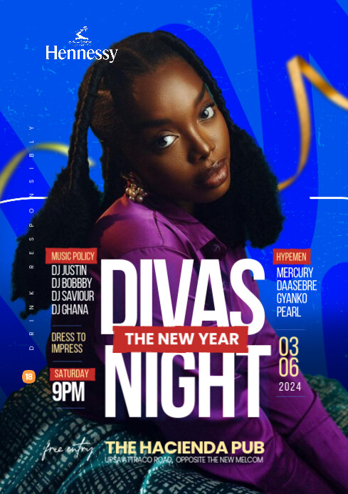 Divas Night Party Poster Template | PosterMyWall