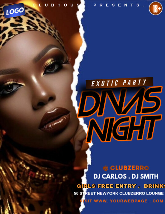 Copy of divas night party posters | PosterMyWall