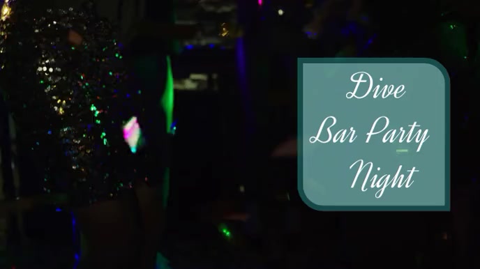 Dive bar party night video tampelte Template | PosterMyWall
