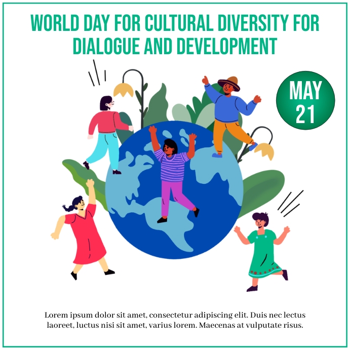 Diversity, World Day for Cultural Diversity Template | PosterMyWall