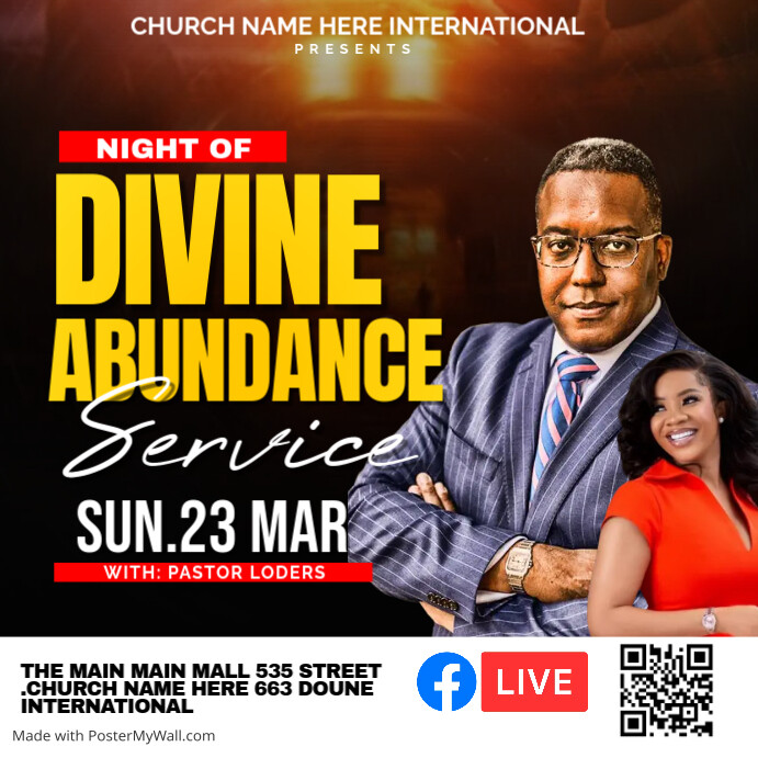 Copy of divine church flyer | PosterMyWall