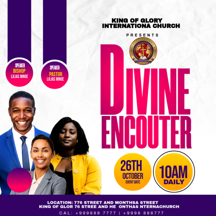 Copy of Divine encounter | PosterMyWall