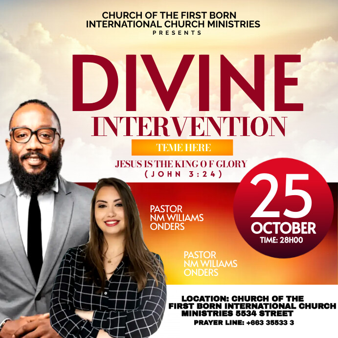 Divine intervention Template | PosterMyWall