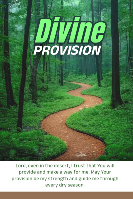 Copy of Divine provision | PosterMyWall