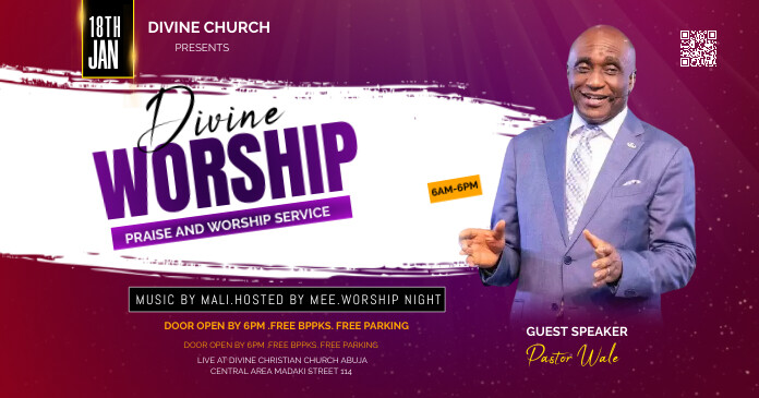 Copy of divine worship flyer template | PosterMyWall