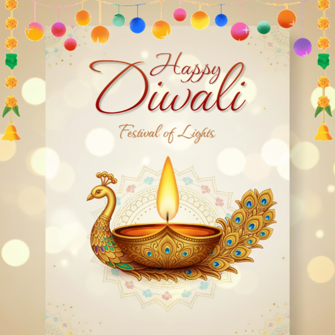 Diwali | Happy Diwali | Diwali Card Template | PosterMyWall