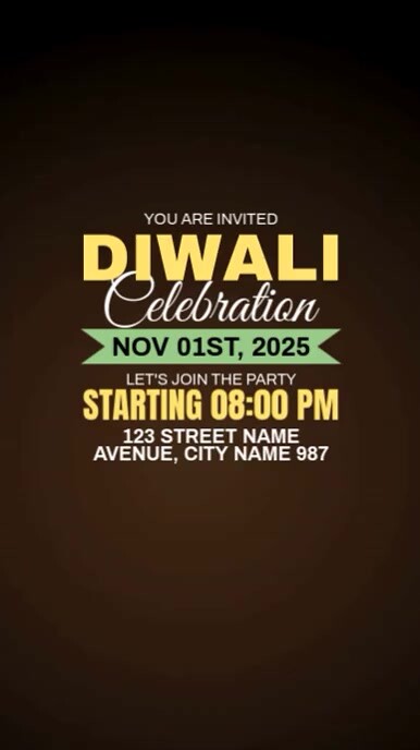 Copy of Diwali Celebration | PosterMyWall