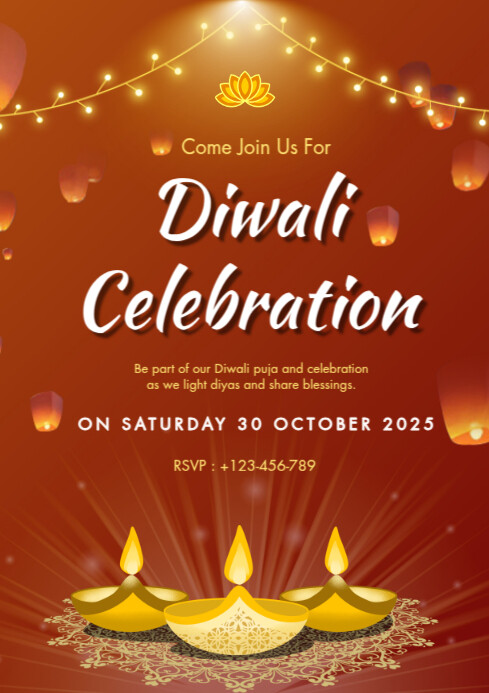 Diwali Template | PosterMyWall