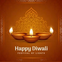Minimal Happy Diwali Instagram Ad Template | PosterMyWall