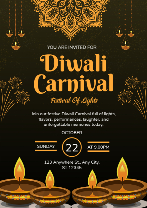 diwali Template | PosterMyWall