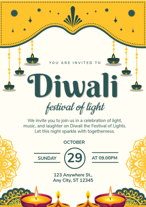 diwali Template | PosterMyWall